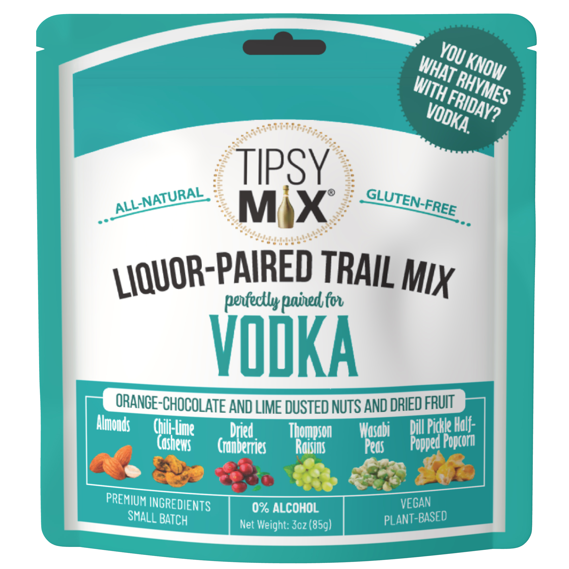 Trail Mix Pairing for Vodka (Set of 3) - Tipsy Mix